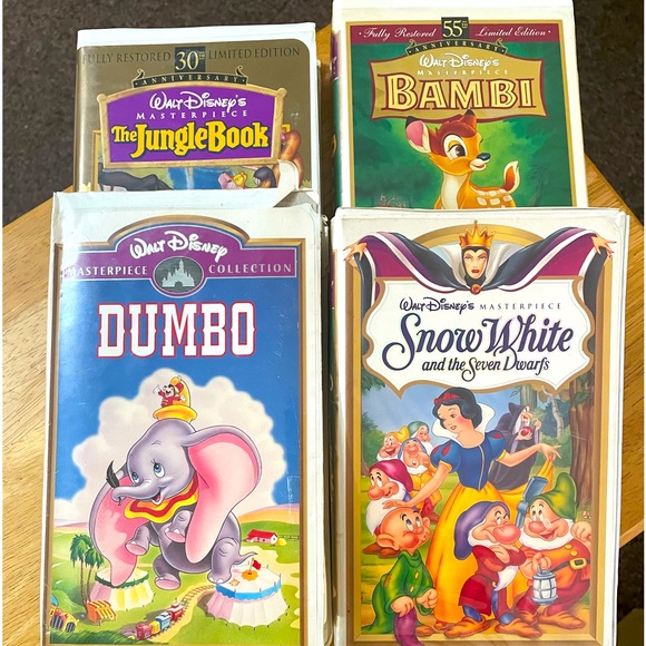 Disney | Other | 4 Disney Vhs | Poshmark